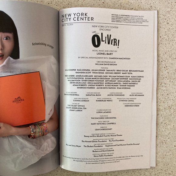 Playbill | Other | Playbill Ral Esparza Lilli Cooper Tam Mutu Benjamin ...